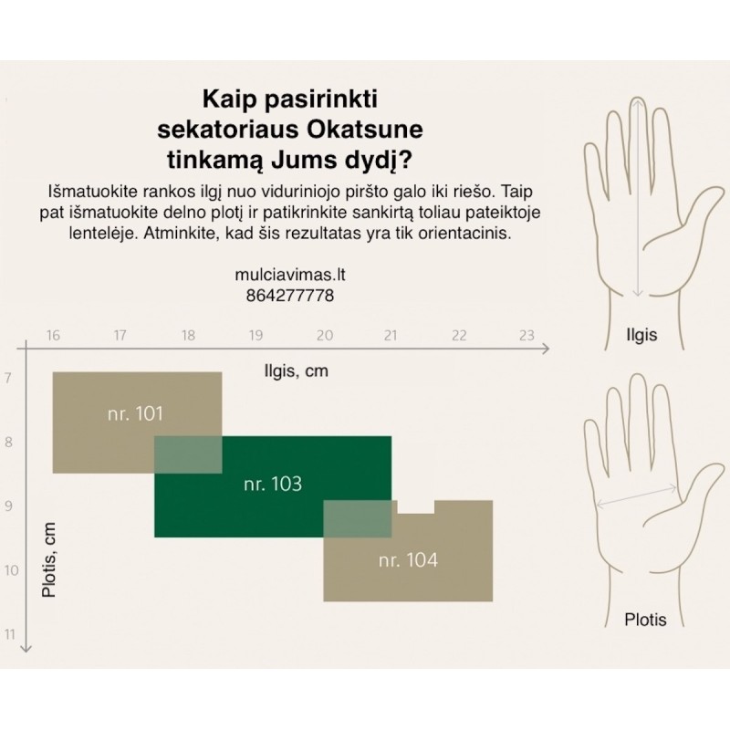 Sekatorius Okatsune 103 | Sodo žirklės | Japoniška kokybė